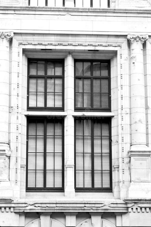 Old Windon in England London Brick and Glass the Wall Stock Photo ...