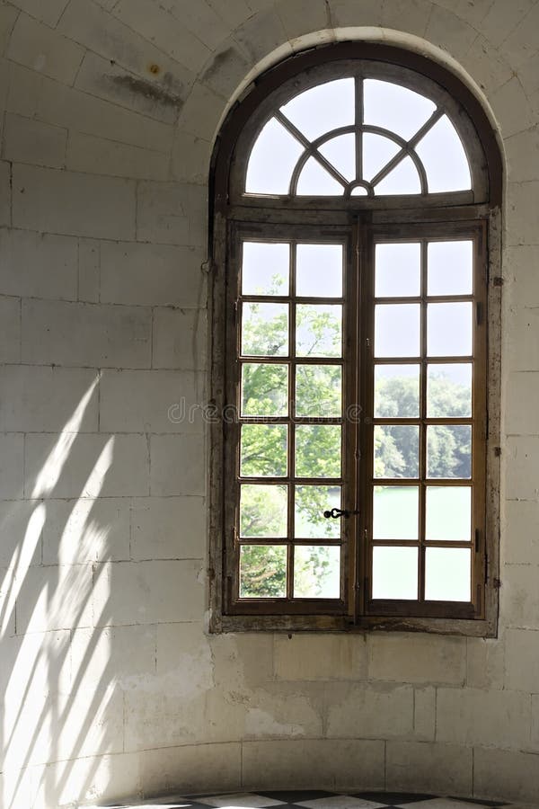 A Ray of Light from Ancient Window Stock Image - Image of window ...
