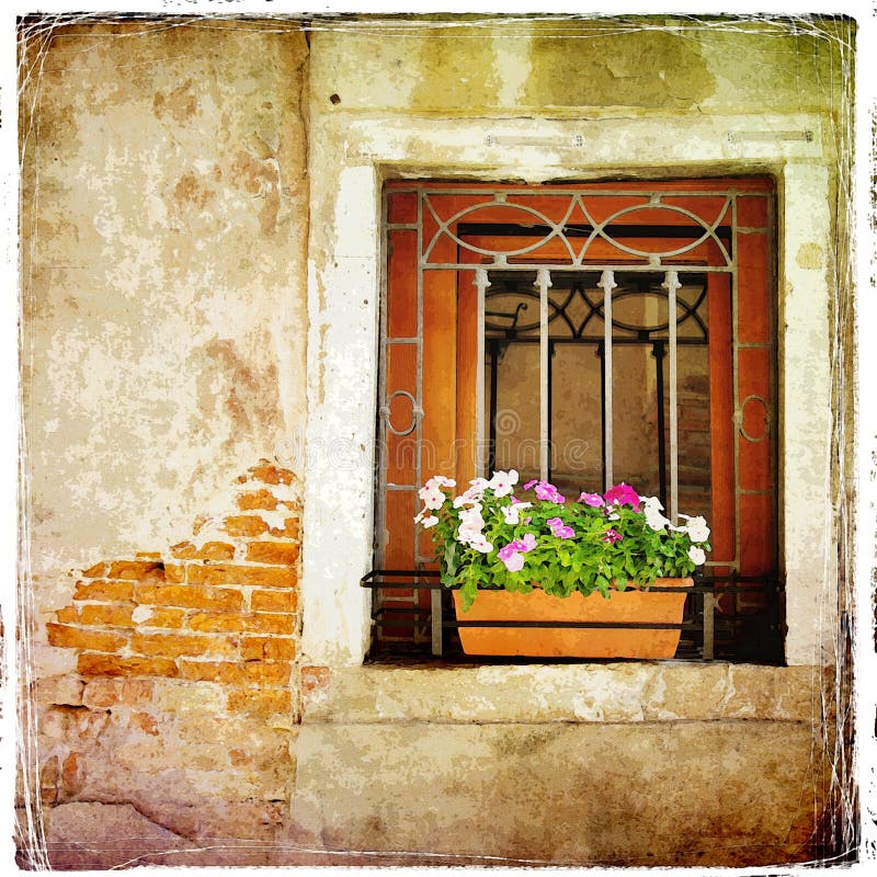 Old window stock photo. Image of brick, europe, destination - 10686828