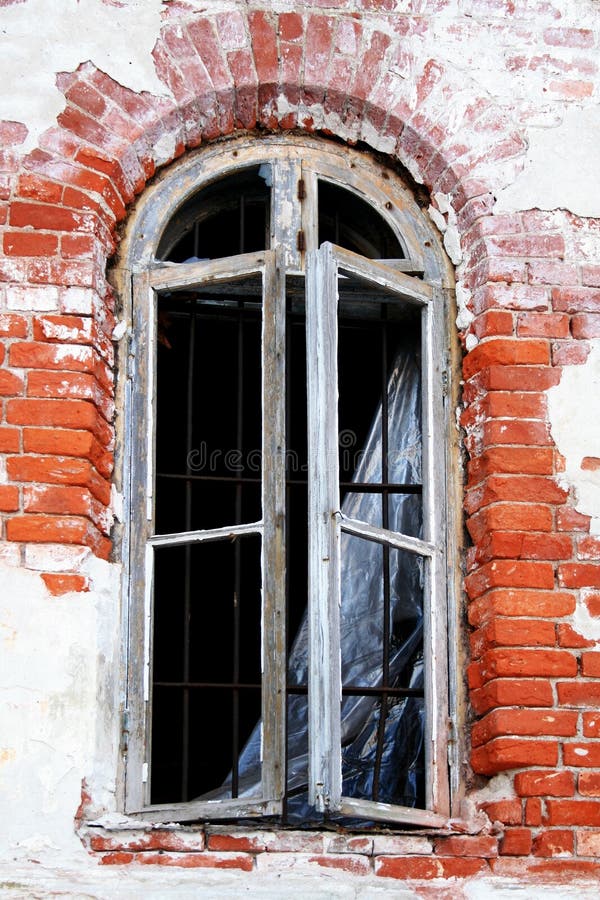 Opened window stock photo. Image of abandoned, brick, neglect - 4792726