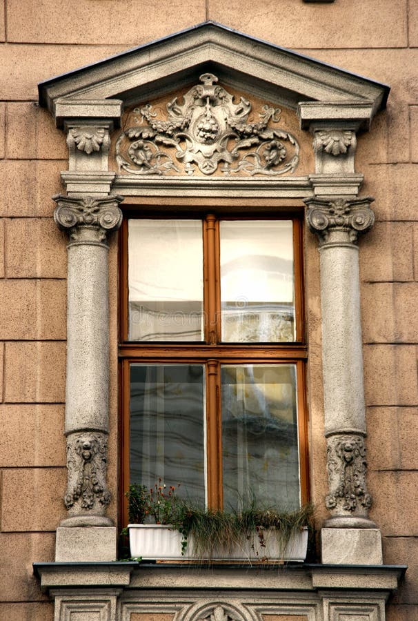 Rococo window stock photo. Image of detail, helblinghaus - 136536