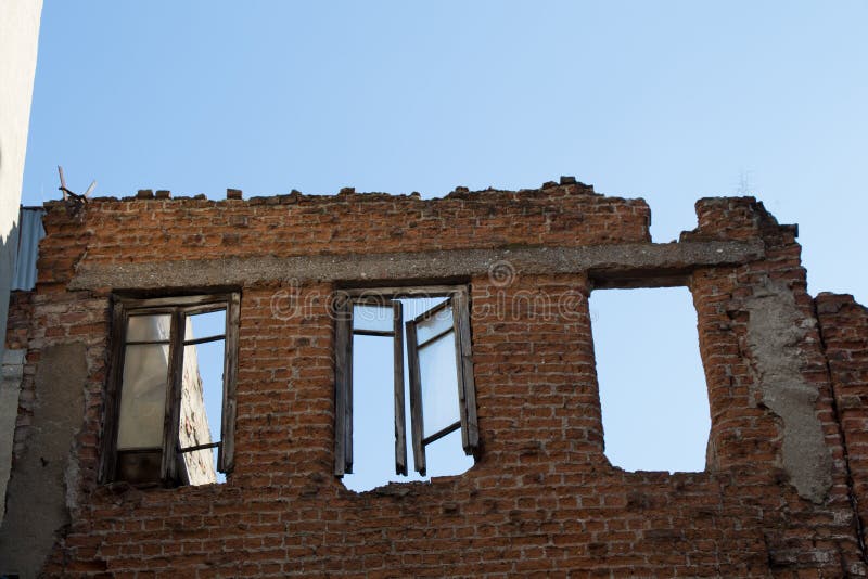 Old Window Architecture from Istanbul Ruins Stock Image - Image of ...