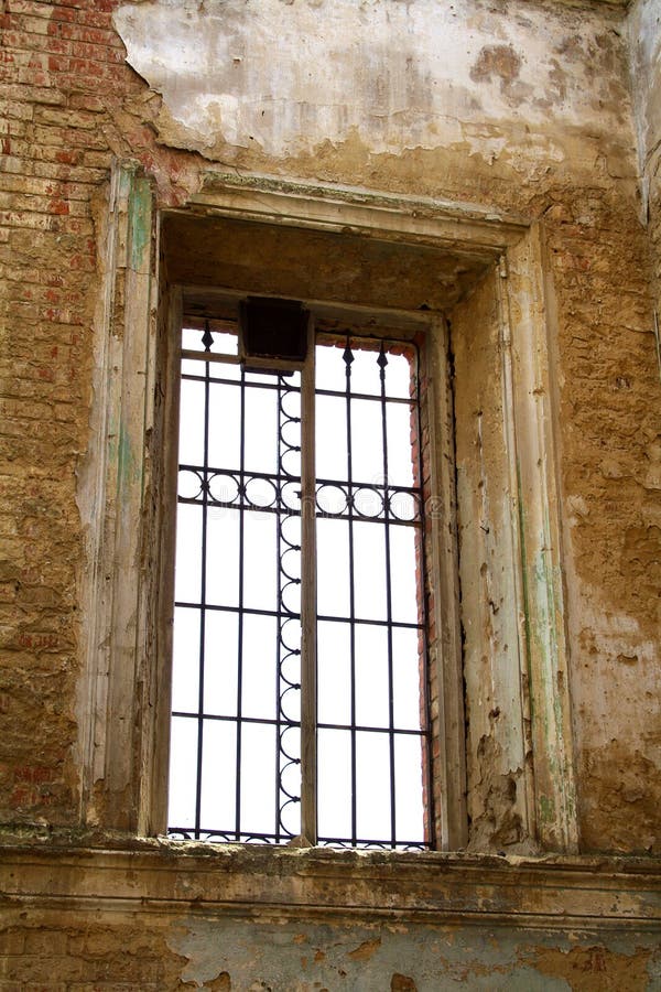 Old window with bars stock image. Image of grid, antique - 66076849