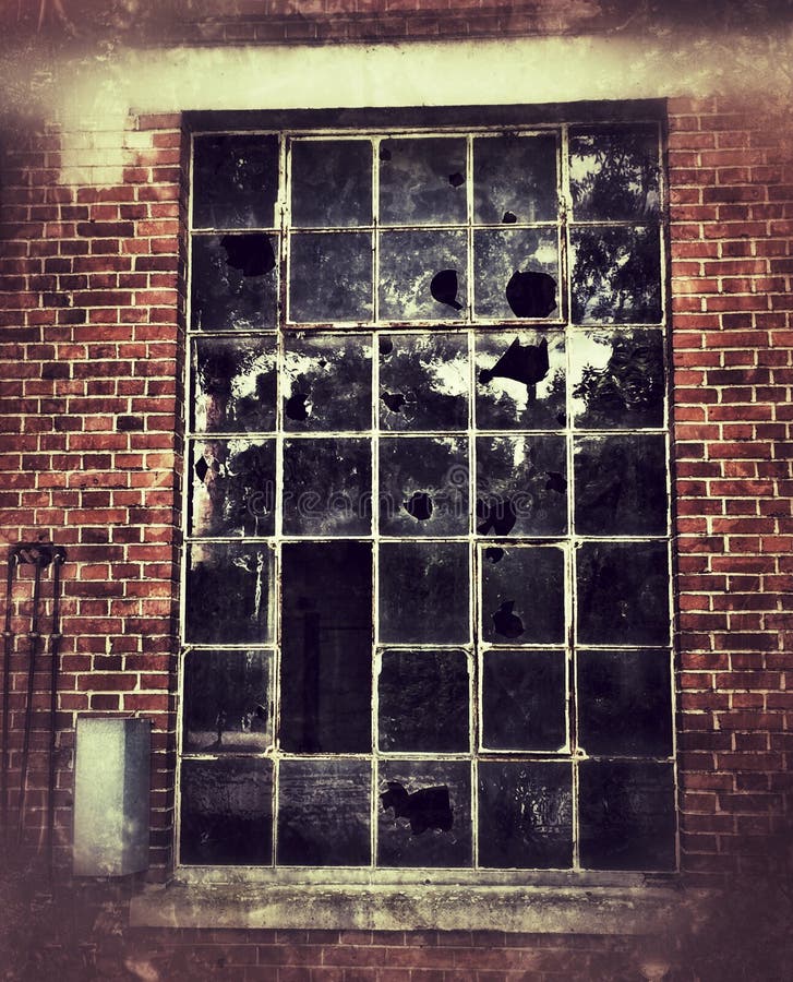 Old Window with Broken Glass Stock Photo - Image of broken, bright ...