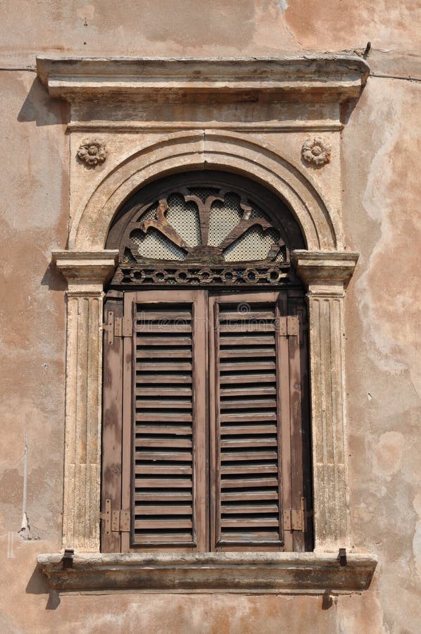 Antique italian window stock image. Image of architecture - 18814855