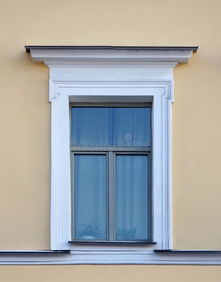 Old Window In The Classical Style Stock Image - Image of abstract, flat ...