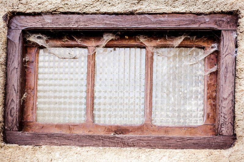 Old Window Covered with Dust Stock Photo - Image of abandoned, creepy ...