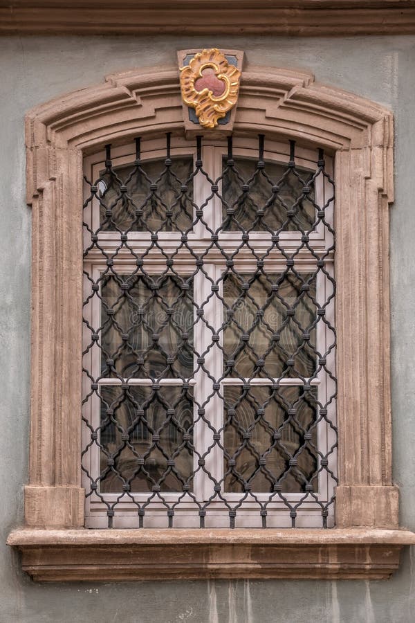 Old Window of an Old Historical Building of the Town Stock Photo ...