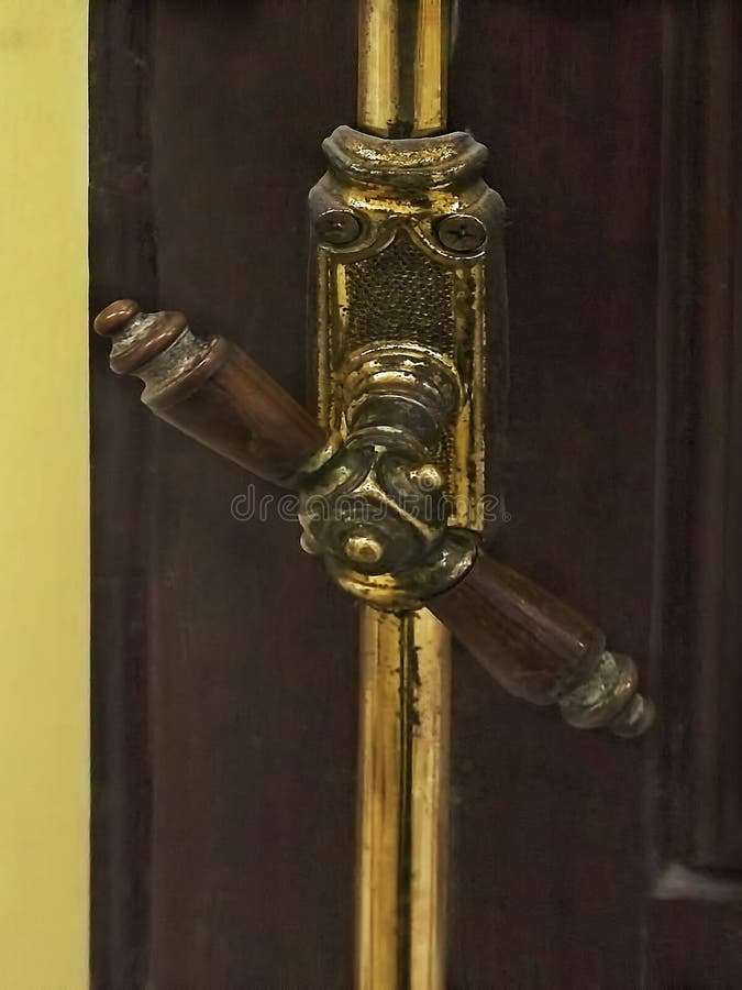 Old Window Lock and Handle. Stock Image - Image of window, handle ...