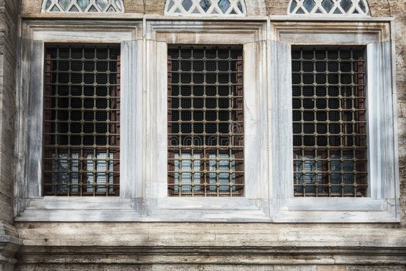 Old Window with Metal Bars. Stock Photo - Image of house, steel: 374355000