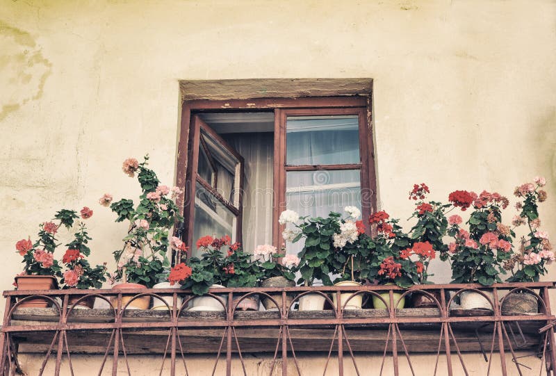 Old Window in the Old Style Photo Image. Stock Image - Image of brown ...