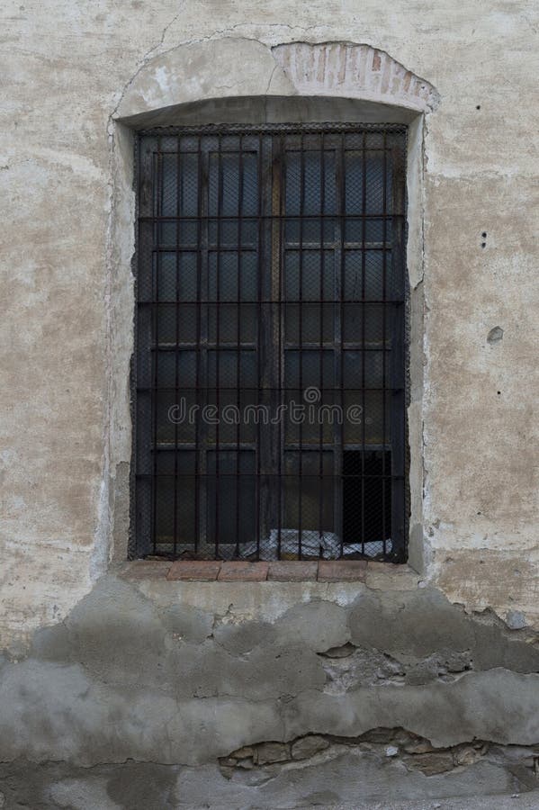 Old Window of a Rural House with Its Original Lattice Stock Photo ...