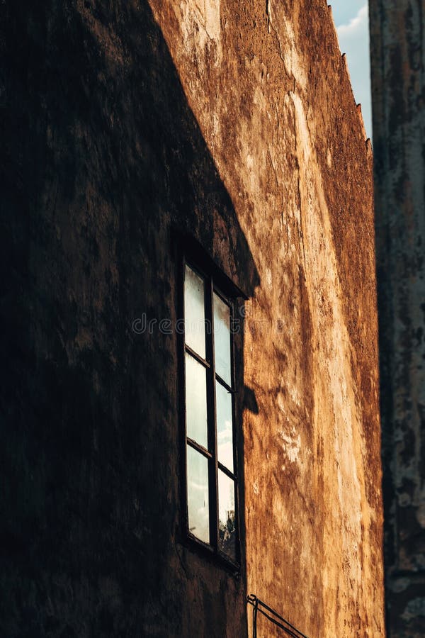 Old Window on Rustic Ruined House at Crikvenica in Croatia Stock Photo ...