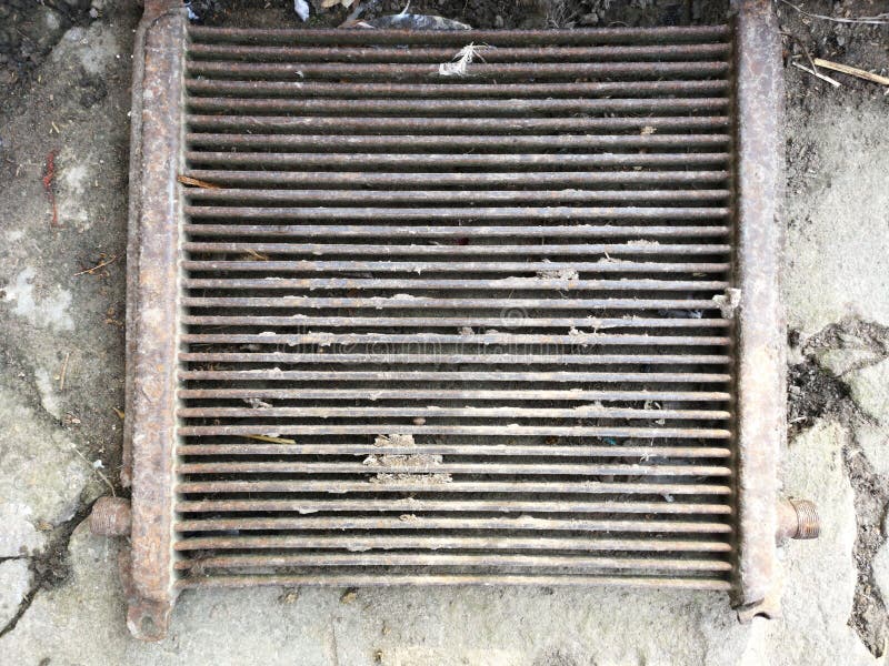 Old window with rusty bars stock photo. Image of grille - 154769400