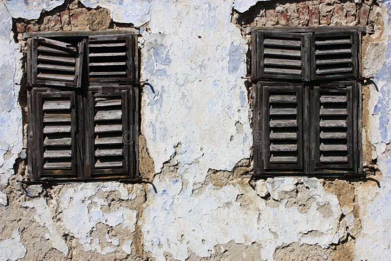 Old window-shaders stock image. Image of retro, wall - 25696629
