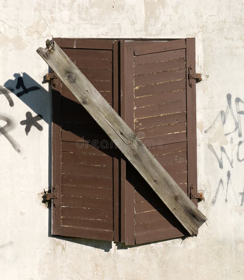 Old window with shutters. stock image. Image of rustic - 20508255