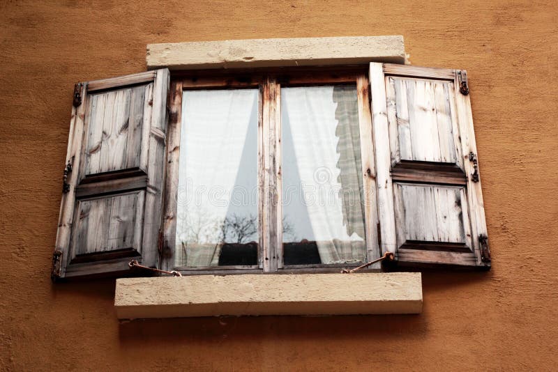 Old Window with Vintage Style. Stock Image - Image of city, window ...