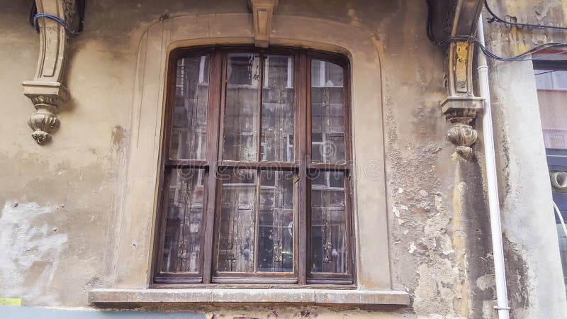 Old window on a wall stock image. Image of antique, outside - 134938309