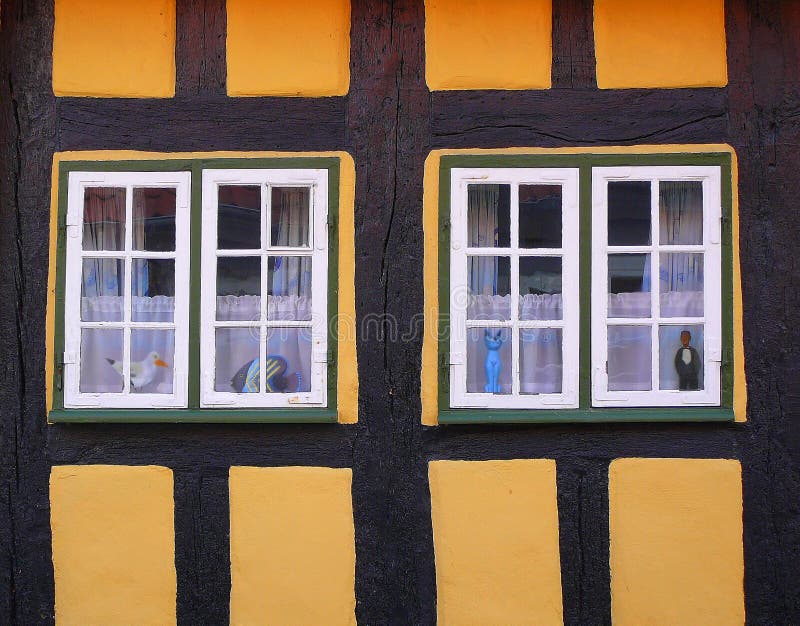 Old Windows stock photo. Image of yellow, windows, house - 7074954
