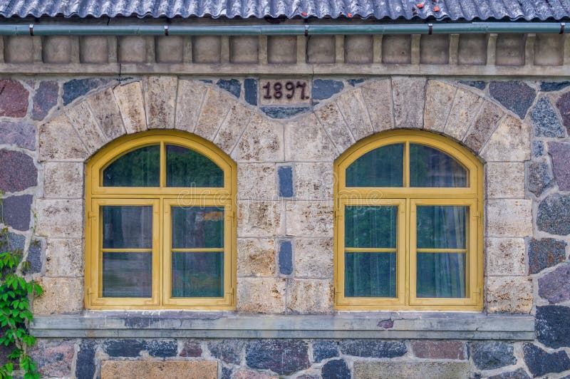 Old windows stock image. Image of country, painted, house - 31545523