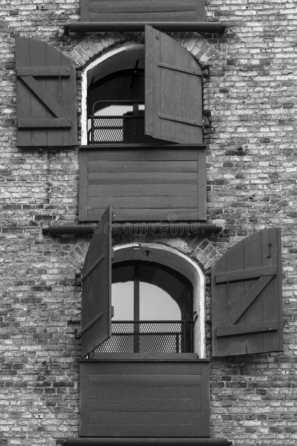 Old windows. stock image. Image of closed, traditional - 105237635