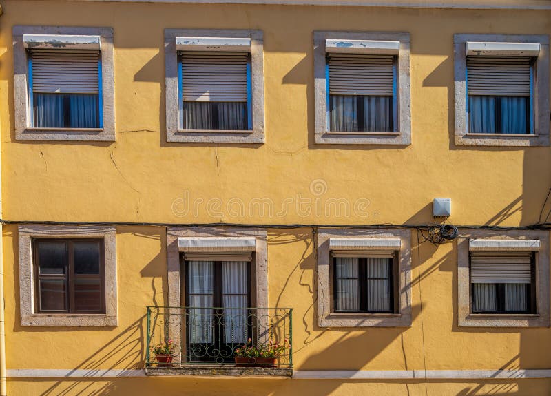 Old windows typical stock image. Image of urban, electric - 328292997
