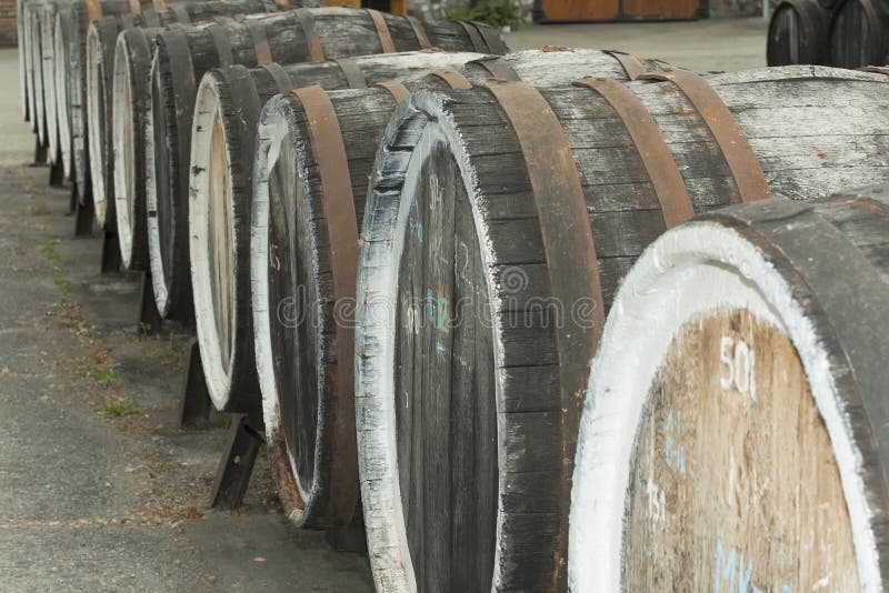 Old wine barrels stock photo. Image of winemaking, maturation - 31443528