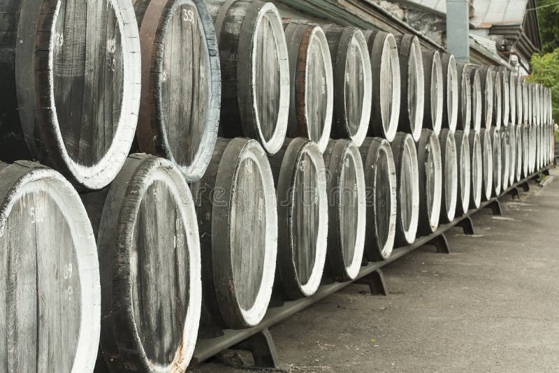 Old wine barrels stock image. Image of barrel, winemaking - 31443541