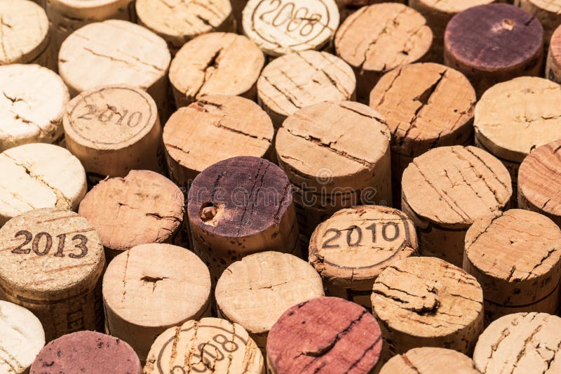 Wine Corks from Different Wines Stock Image - Image of vintage, years ...
