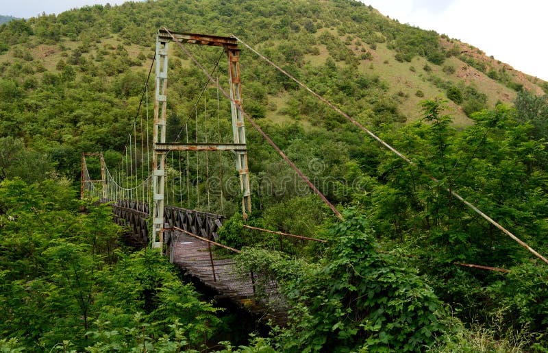 Old wire bridge stock photo. Image of nature, list, color - 116112852