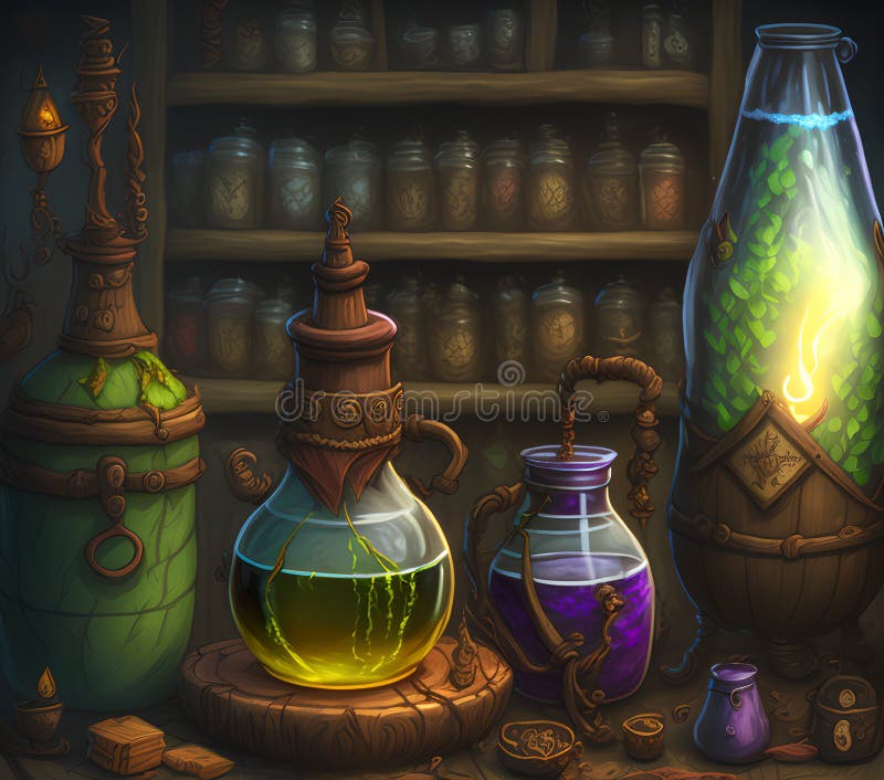 Magic Witch Fantasy Paint Stock Illustrations – 371 Magic Witch Fantasy Paint Stock ...