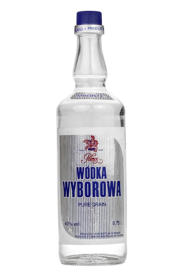 Old Vodka Isolated Over White Editorial Photo - Image of alcohol, cold ...