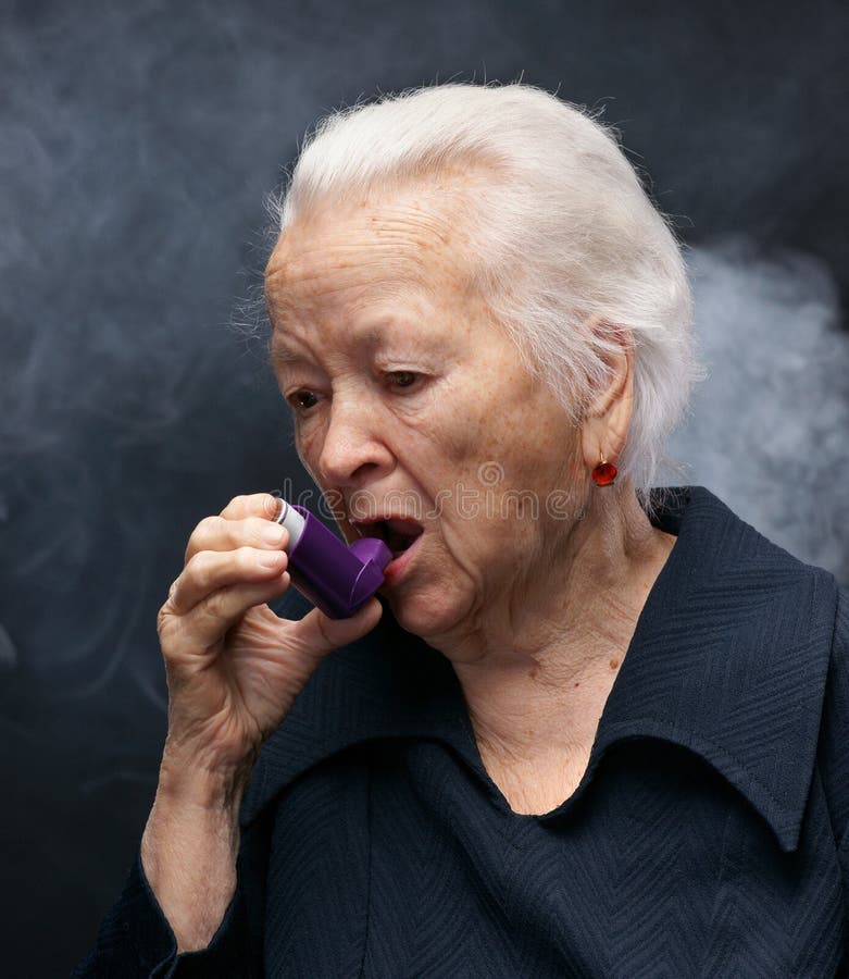 439 Old Woman Asthma Inhaler Stock Photos - Free & Royalty-Free Stock ...