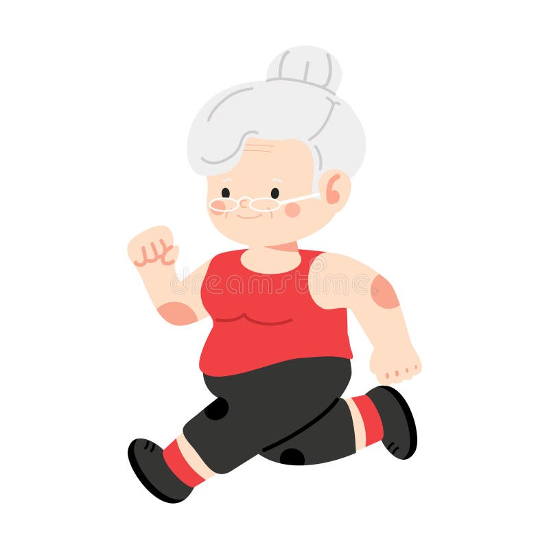 Running Grandma Stock Illustrations – 338 Running Grandma Stock ...