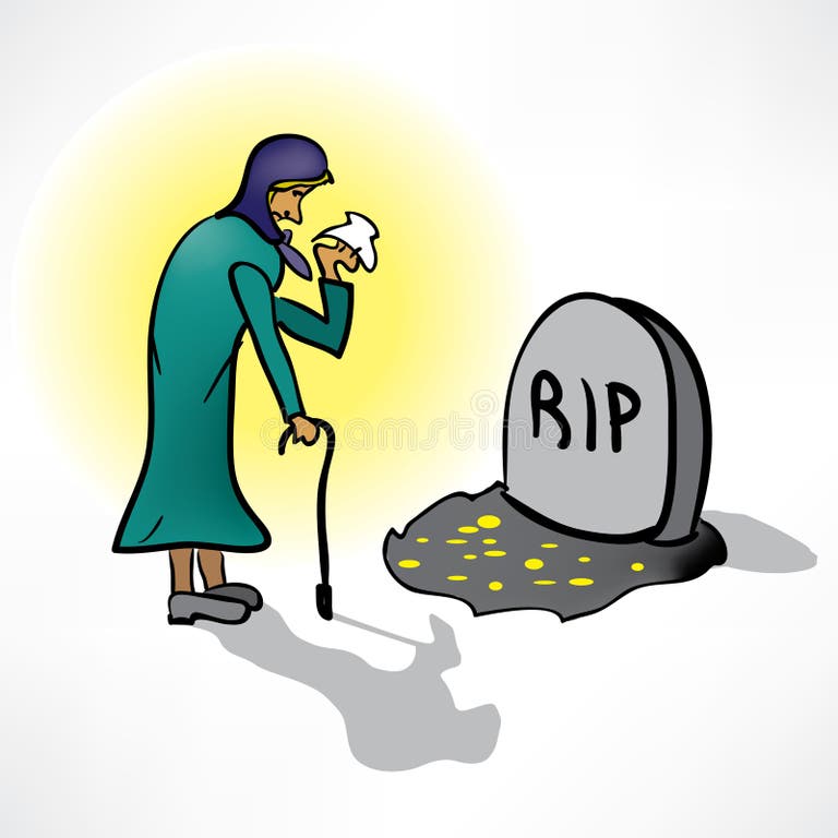 Old Woman Death Cartoon Stock Illustrations – 380 Old Woman Death ...
