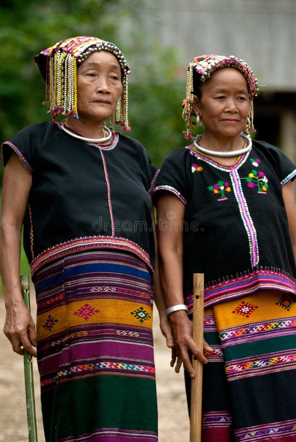 Old Woman Khmu Hill Tribe . Editorial Image - Image of decorative, park ...