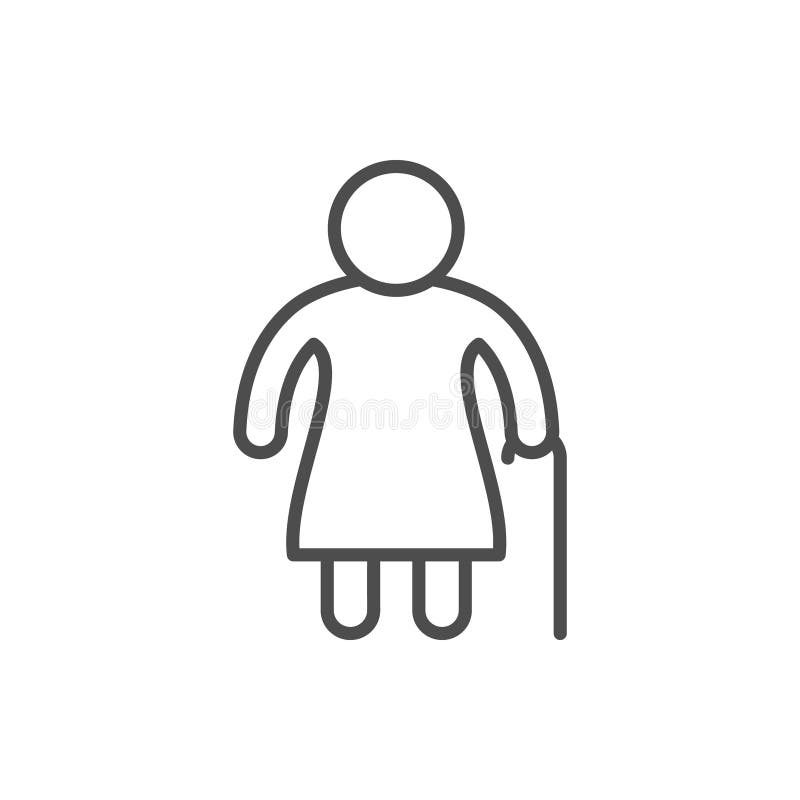 Woman Hip Line Outline Icon Stock Vector - Illustration of underwear ...