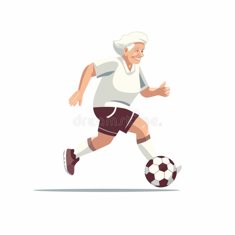 Old Man Playing Football Stock Illustrations – 104 Old Man Playing ...