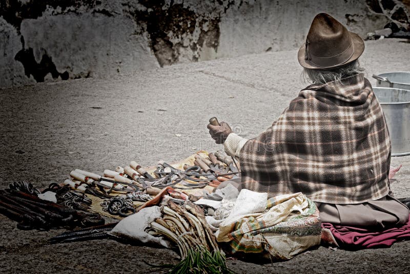An Old Woman Selling Tools and Hardware Items Editorial Stock Photo ...