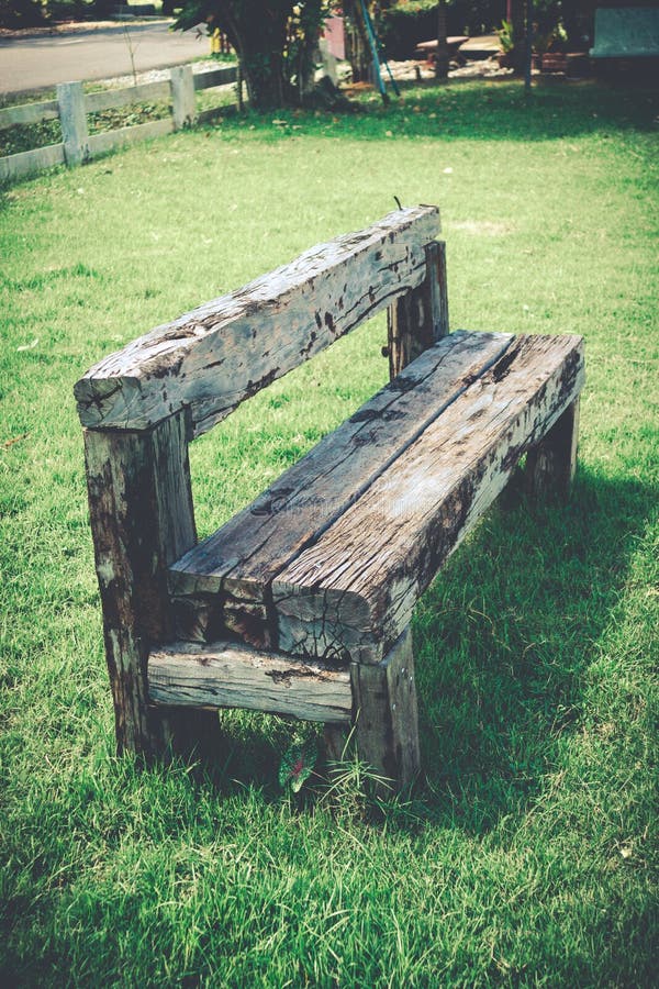 Old wood bench retro style stock photo. Image of garden - 47924078