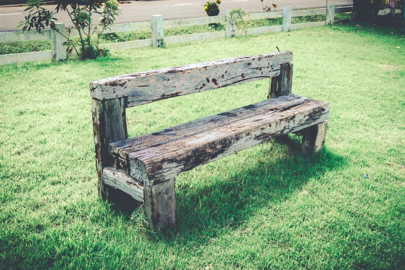 Old wood bench retro style stock image. Image of outdoor - 47924123