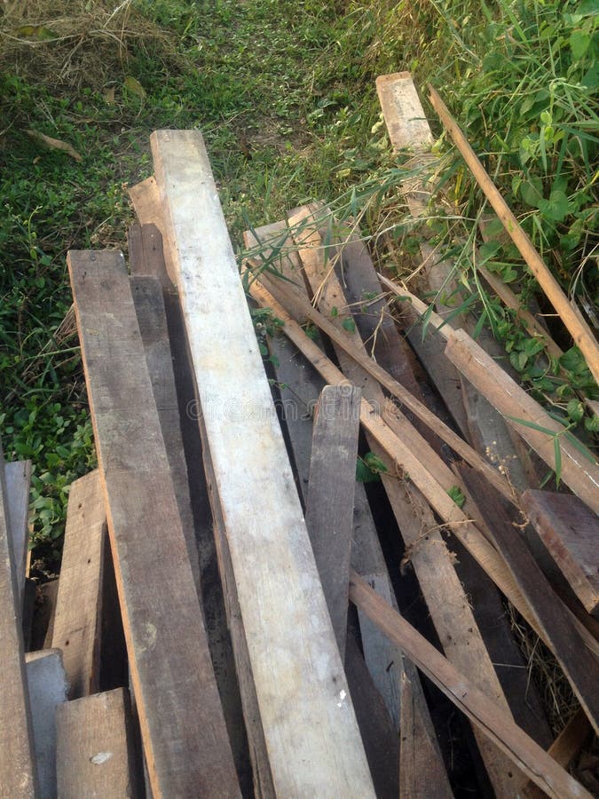 Old Wood Board from Construction Spare Wood Stock Image - Image of ...