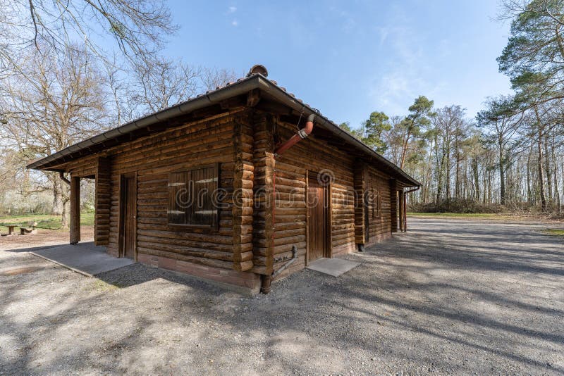 Old Wood Cabin in the Forest Stock Image - Image of lonely, hike: 220564237