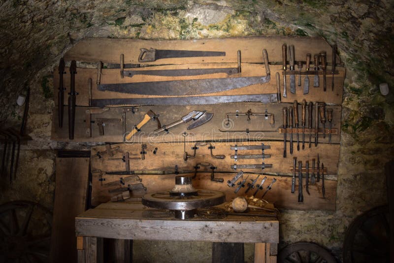 Old wood craft tools stock photo. Image of tools, ripsaw - 109318292