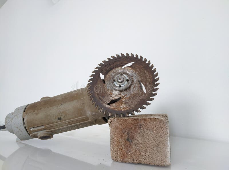 Old Wood Cutting Saw Milling Machine Stock Image - Image of brown ...