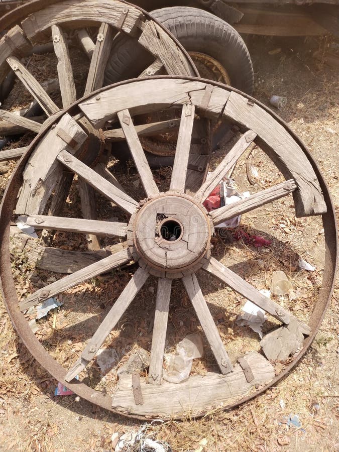 Old wood cycle stock image. Image of spoke, iron, vehicle - 217601811