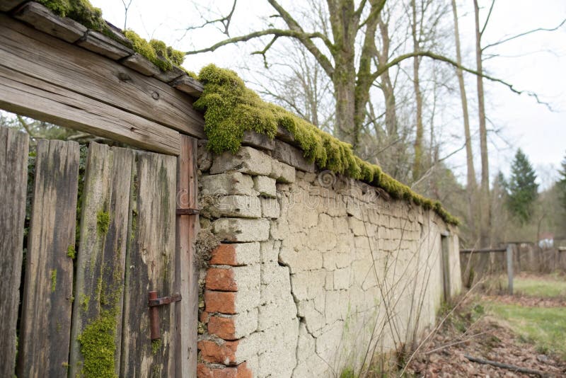 Old Wood and Decaying Wall Texture Stock Illustration - Illustration of ...