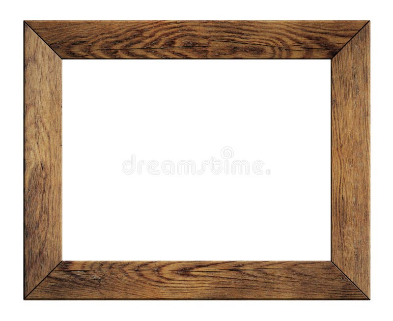 Old wood frame isolated stock image. Image of wooden - 45670719