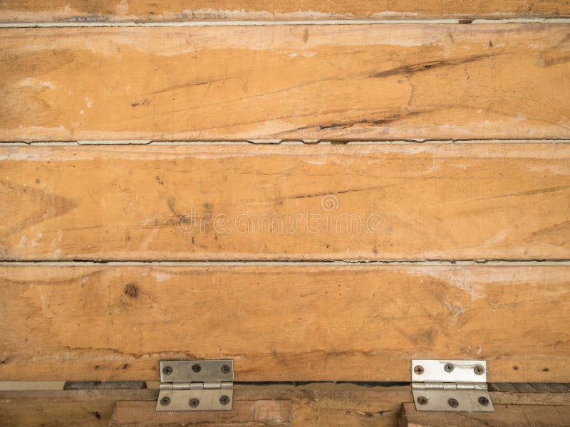 Old Wood Lid with Hinge Texture for Background Stock Photo - Image of ...
