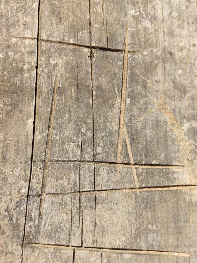 Old Wood with Marks on it for Background. Stock Photo - Image of ...